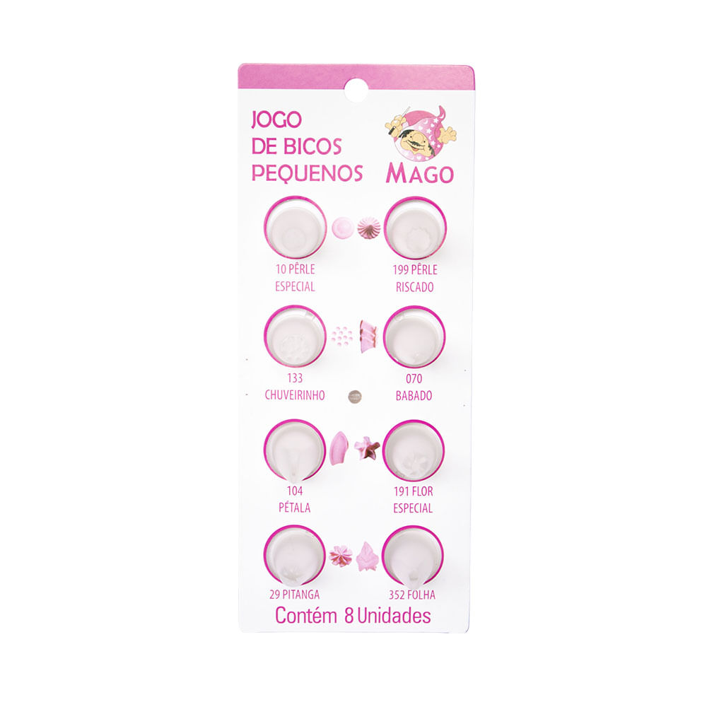 Kit De Bico Plastico Pequeno 8Un - Loja da Mago