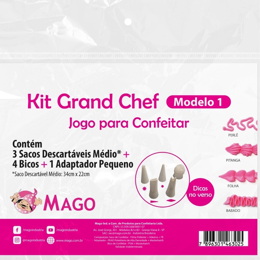 Kit Grand Chef N.01 Com Brinde 1Un - Loja da Mago